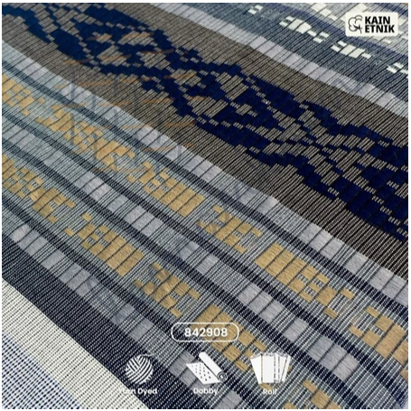 Jual (50 CM) Kain Katun Motif Etnik Full Motif Dobby | 842 | Kain Katun ...