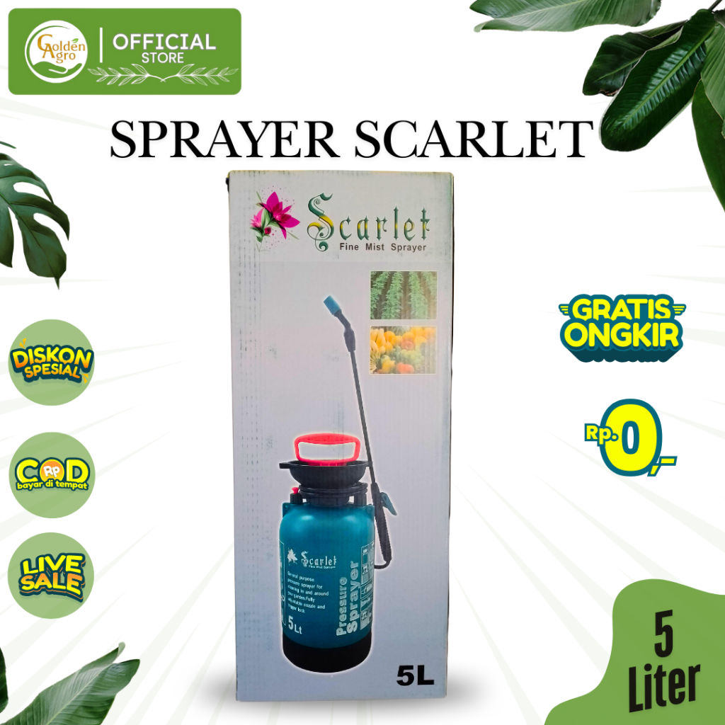 Jual TANGKI SPRAYER SPRAY SEMPROTAN SCARLET 5 LT LT LITER | Shopee ...
