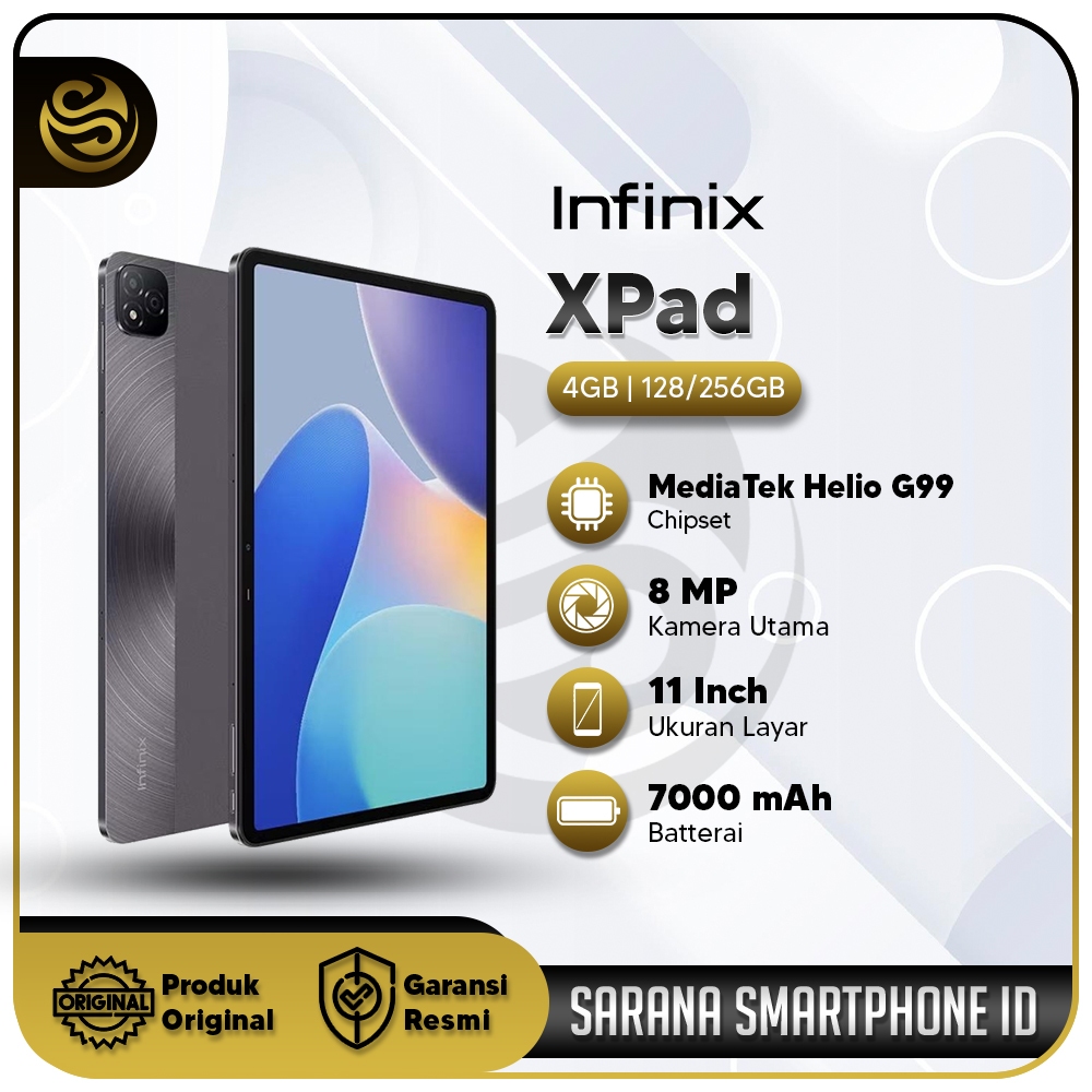 Jual Infinix XPad 4/256GB | Mediatek Helio G99 | 11" 90Hz FHD+ | 7000 ...