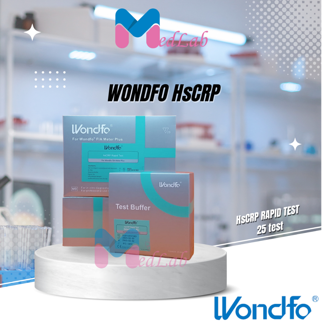 Jual WONDFO hsCRP RAPID TEST + DETECTION BUFFER (25 TEST) | Shopee ...