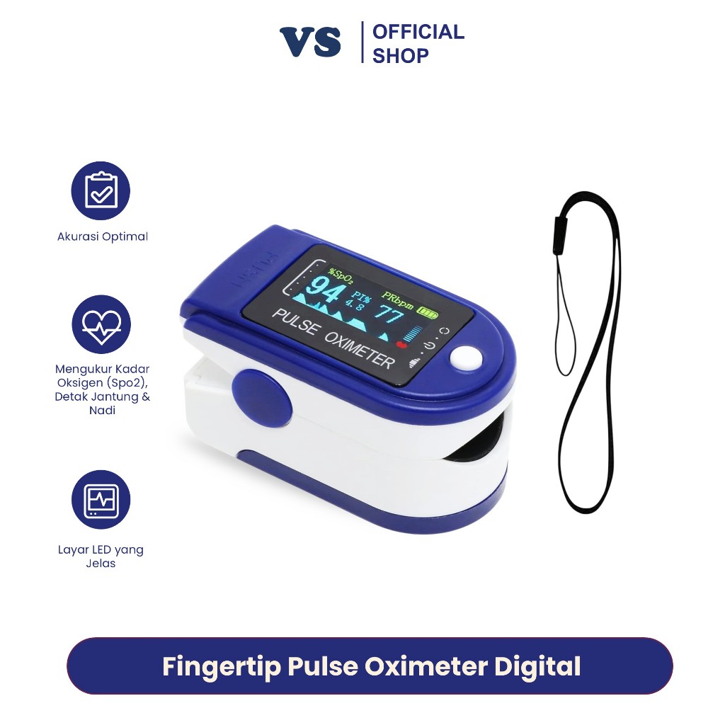 Jual TaffOmicron Pulse Oximeter Digital LK88 – Alat Ukur Oksigen Jari ...
