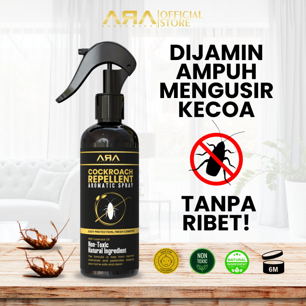 Jual Rumah Wangi ARA Pengusir Anti Kecoa Spray Racun Pembasmi Kecoa ...