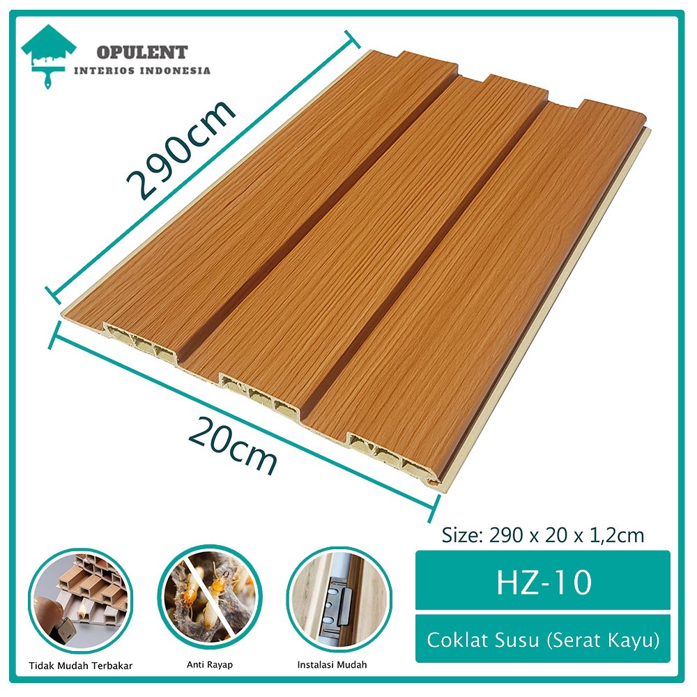 Jual WPC Panel (Premium) 2,9 Meter / Kisi-Kisi / Wallpanel / WPC Murah / WPC Panel Terlengkap ...