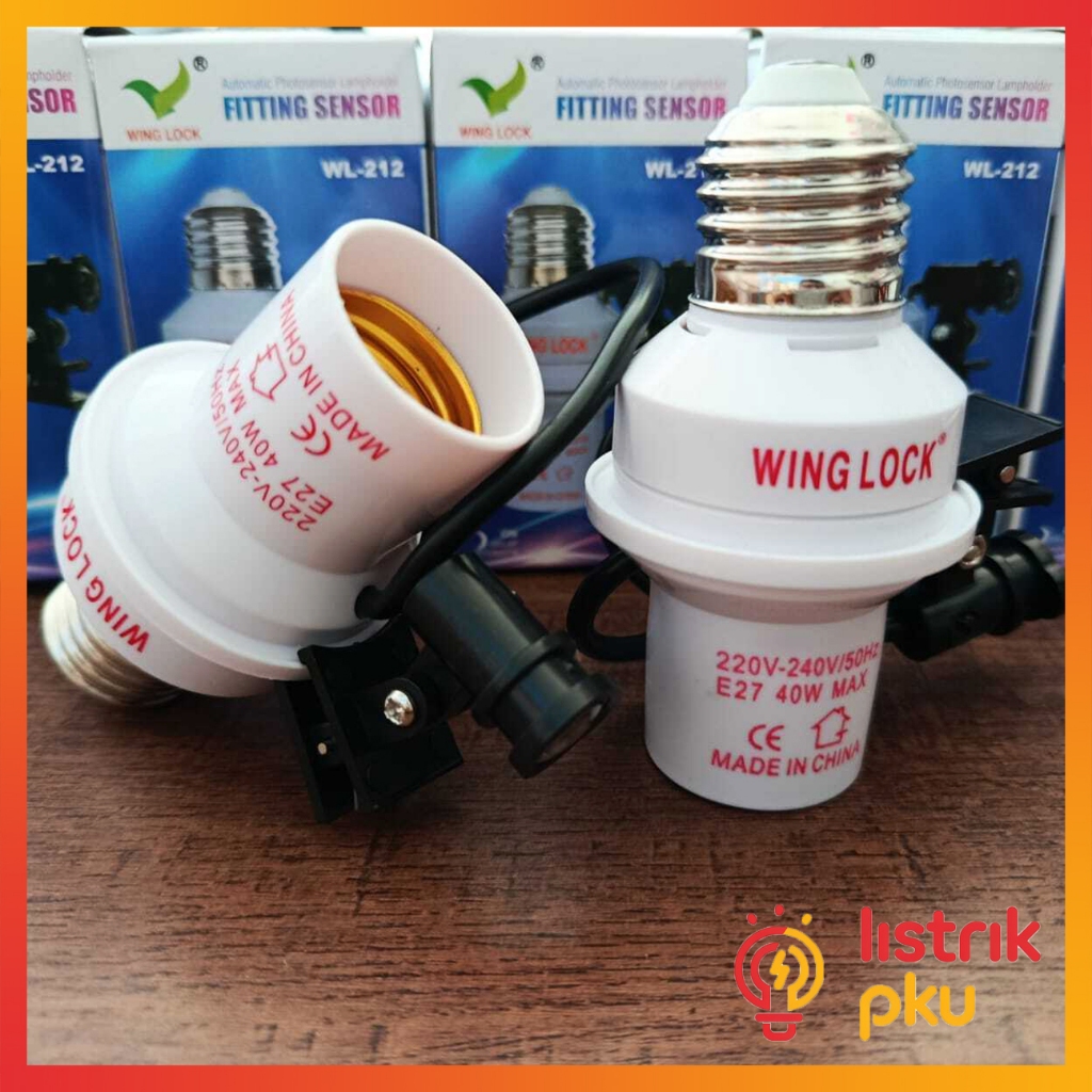 Jual Fitting Lampu Sensor Cahaya Otomatis Fitting E27 Bagus Kualitas ...