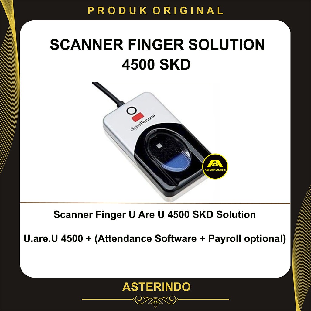 Jual Scanner Finger Print Solution U Are U 4500 SKD FingerPrint Absensi ...