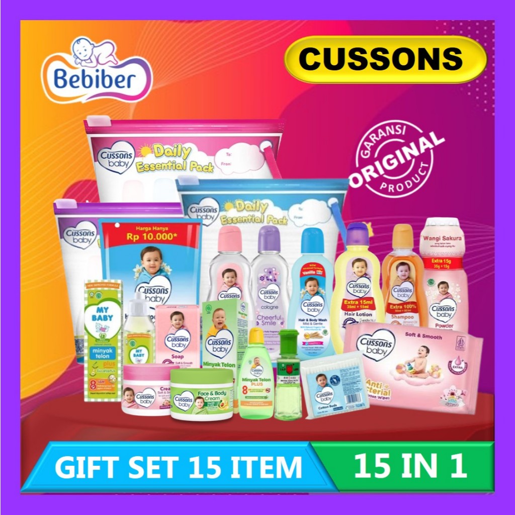 Jual Cussons Gift Set 15 in 1 - Kado Bayi - Set Paket Hadiah - Gift ...