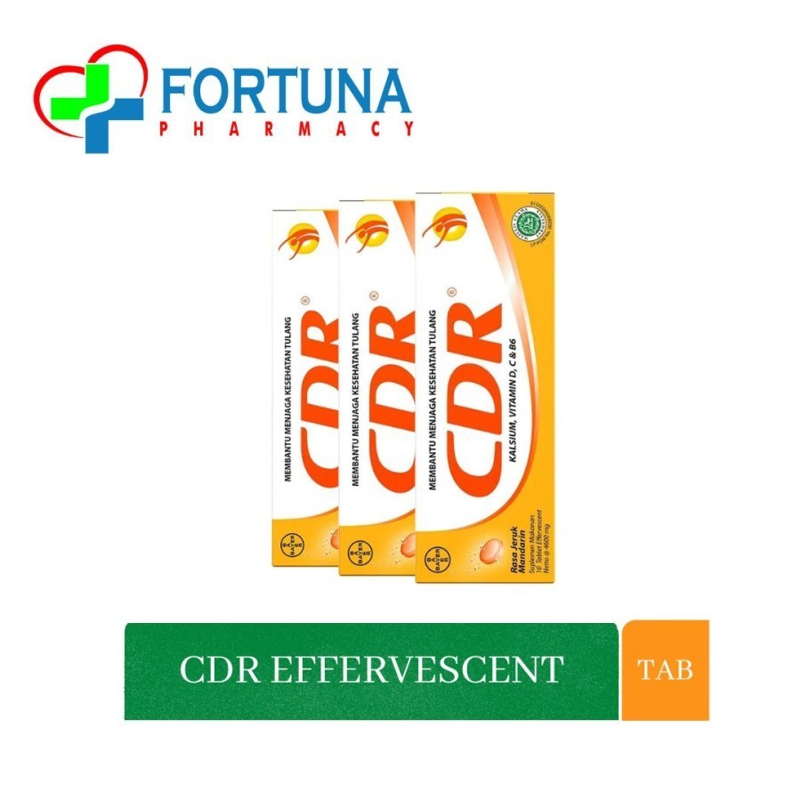 Jual CDR EFFERVESCENT | Mengandung Vitamin C, D dan Kalsium | Membantu ...