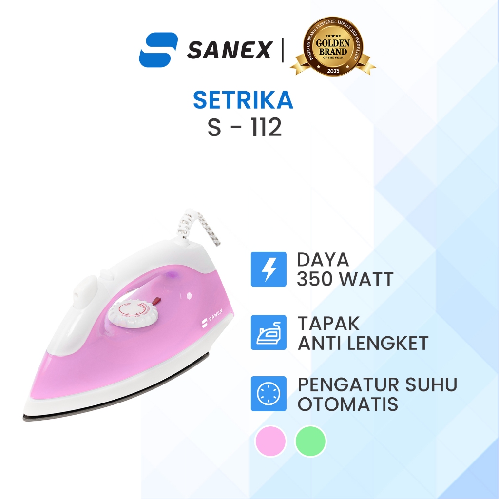 Jual SANEX Setrika Listrik Anti Lengket S-112 | Shopee Indonesia
