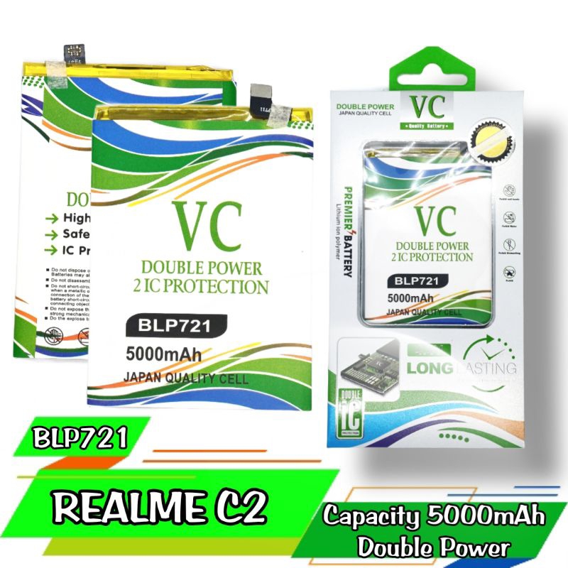 Jual Baterai VC DOUBLE POWER BLP721 Realme C2 RMX1941 / RMX1945 Battery ...