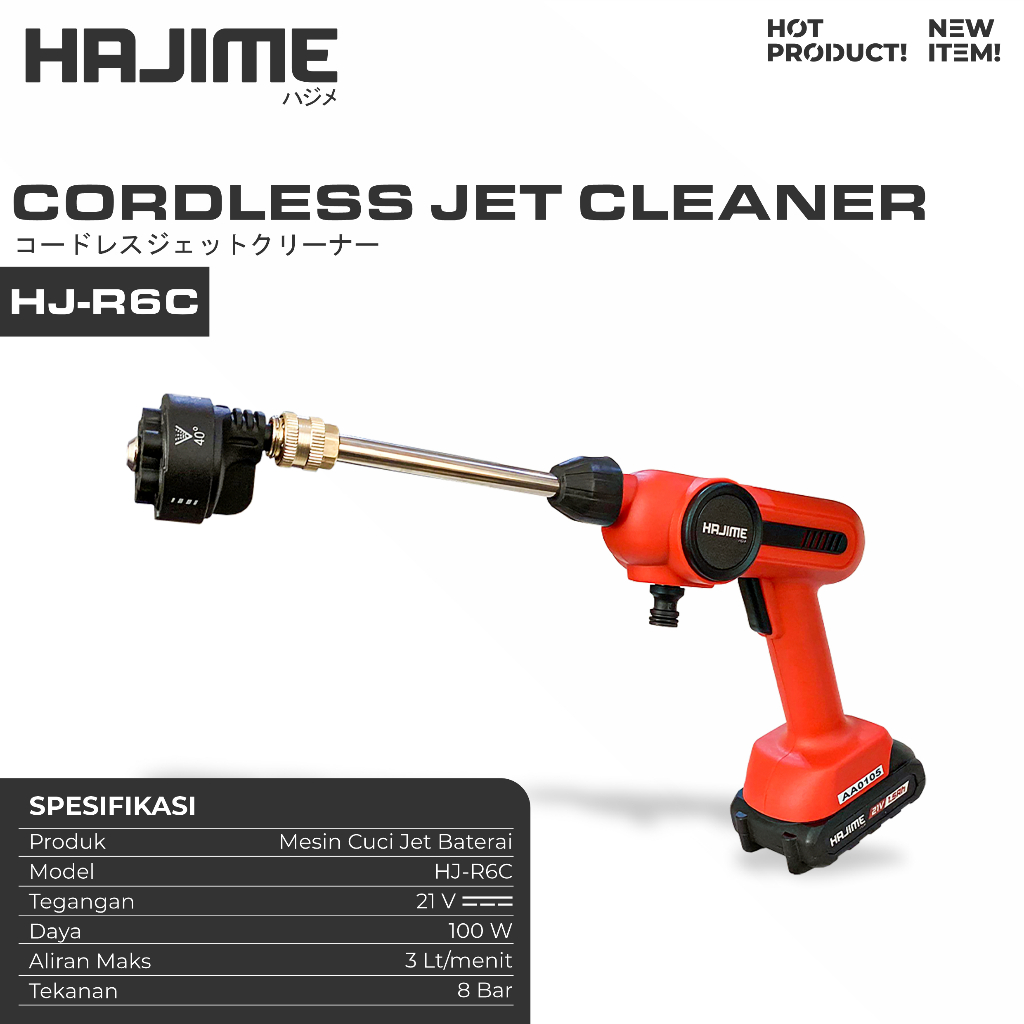 Jual HAJIME - Jet Cleaner Cordless-Steam Mesin Cuci Mobil Cuci motor ...