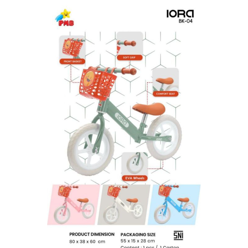 Jual Sepeda Keseimbangan Anak Balance Bike Exotic ET 2011 2017 2137 ...