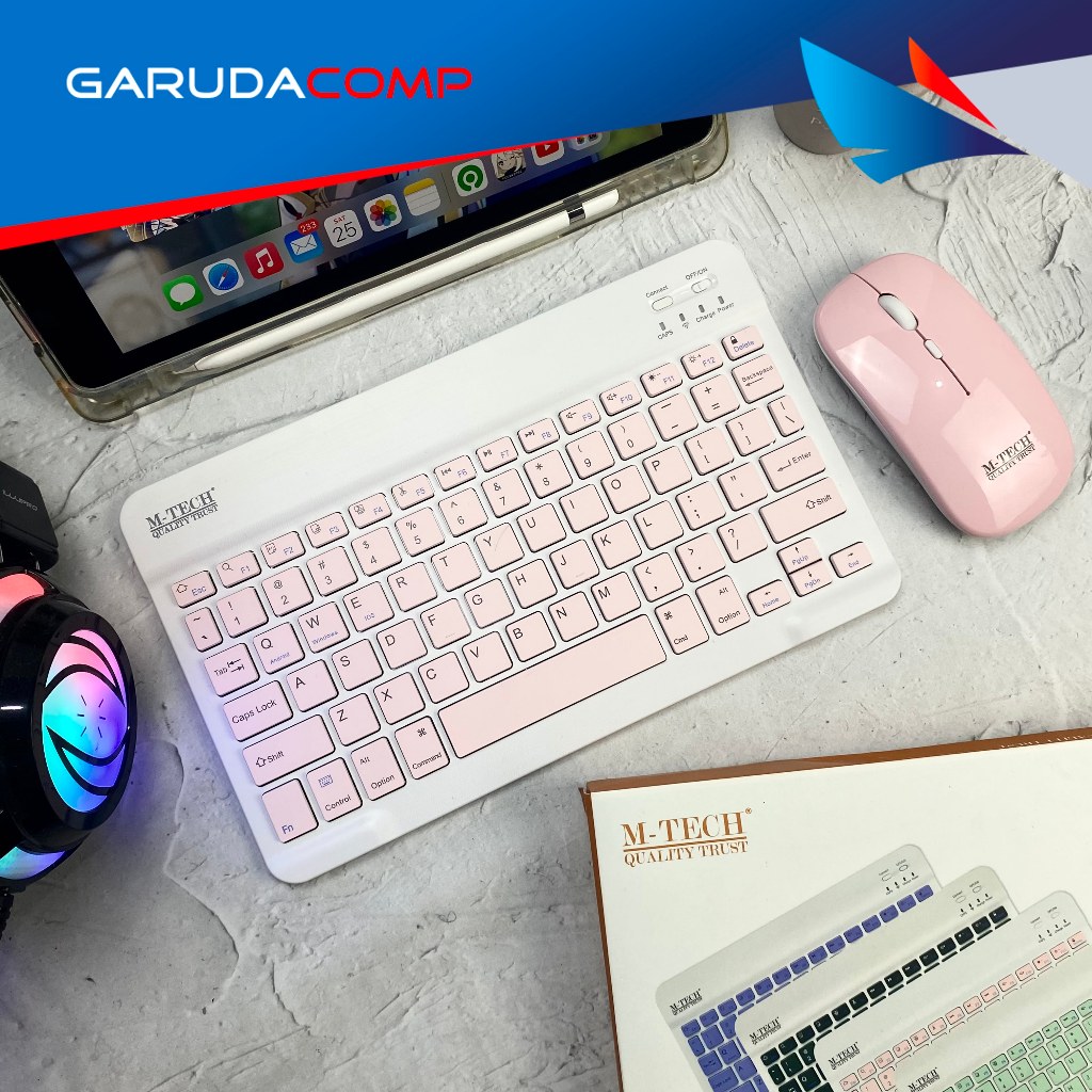 Jual M-TECH Keyboard Mouse Bluetooth iPad Android Murah Berkualitas ...