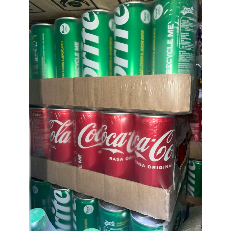 Jual Coca Cola, Fanta, Sprite Kaleng / Can 250 ML 1 krat isi 24 kaleng ...