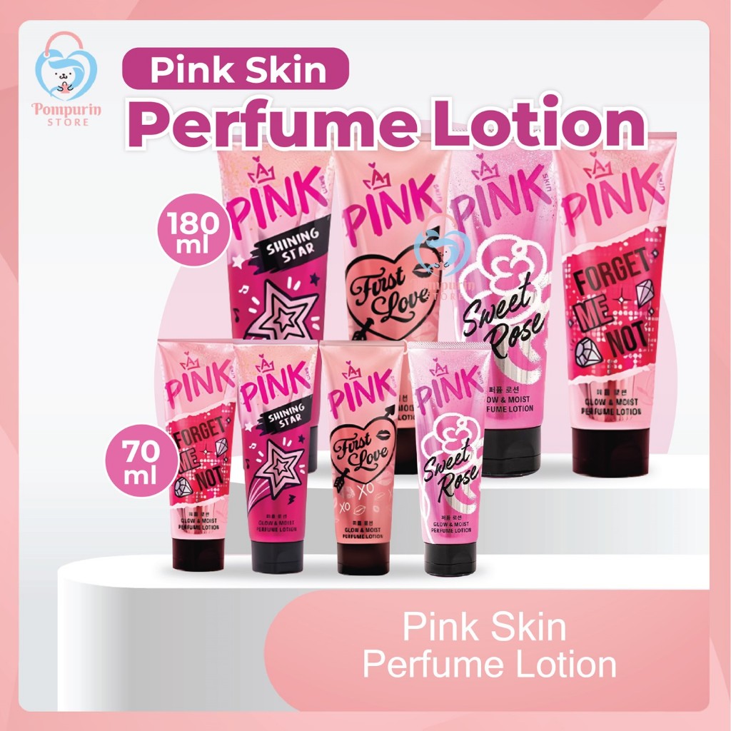 Jual Pink Skin Perfume Lotion 70ml - Shining Star / Sweet Rose / First ...
