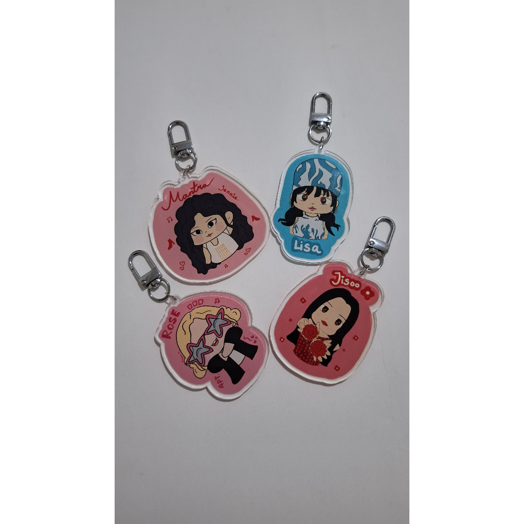 Jual Blackpink Chibi KeyChains || Jisoo Flower, Jennie Mantra, Rose APT ...