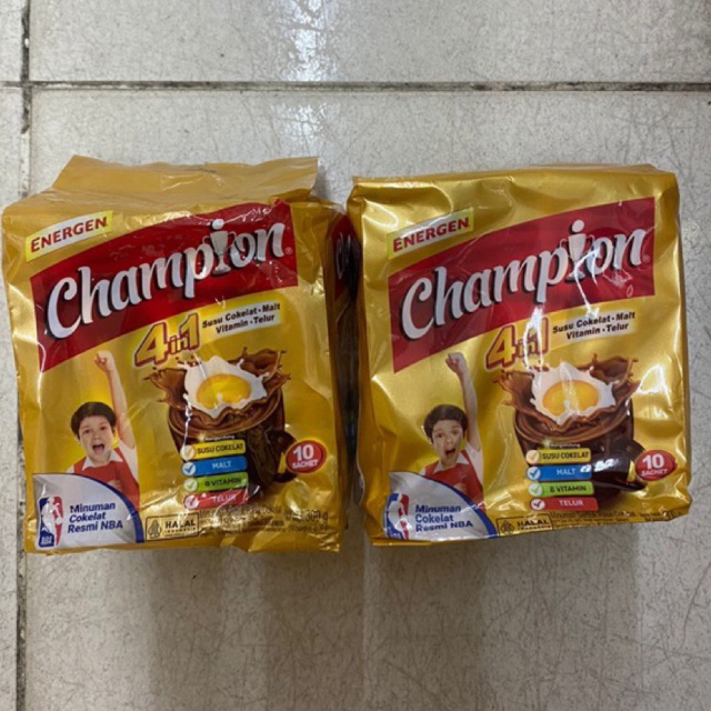 Jual ENERGEN CHAMPION sachet isi 10& 4sachet | Shopee Indonesia