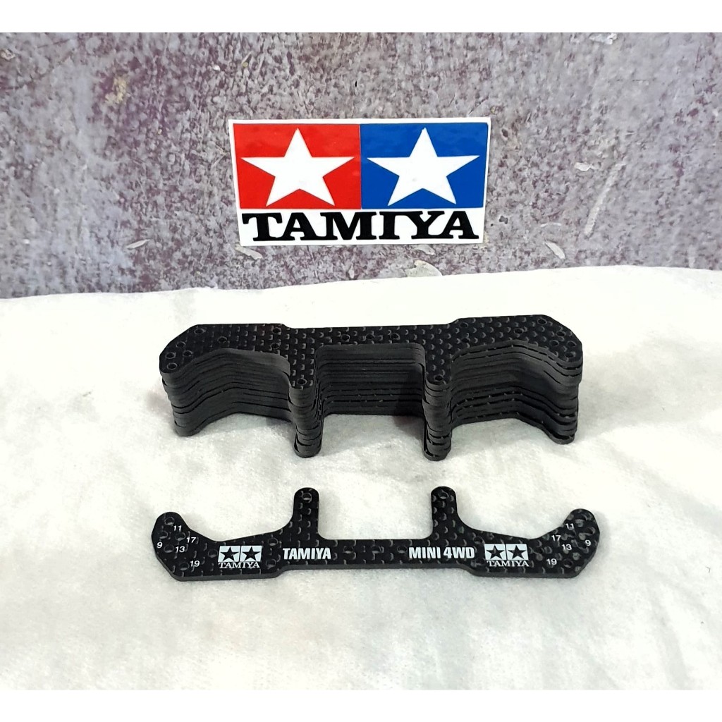 Jual Rep Tamiya 95043 Mini4wd / Tamiya HG Carbon Wide Rear Plate ...
