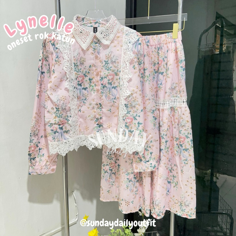 Jual [ sundaydaily ] LYNELLE ONESET ROK KATUN | set rok premium | set ...
