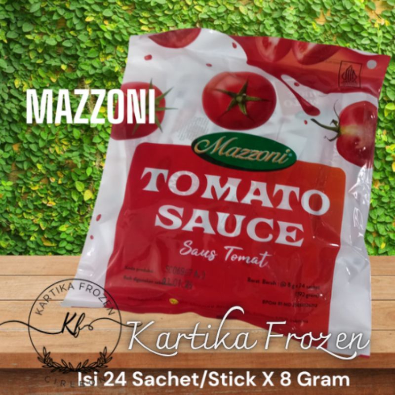 Jual MAZZONI SAUCE TOMAT SACHET/STICK (24 STICK X 8 GR) | Shopee Indonesia