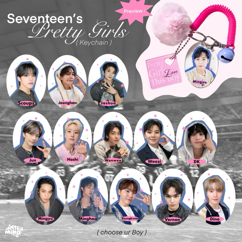 Jual [PLNS] Keychain SVT’ Pretty girls | Shopee Indonesia