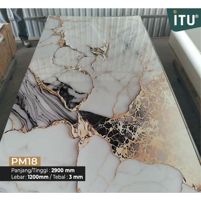 Jual PVC Marmer | Marble Tebal 3 mm | UV Board Panel Dinding Marmer ...