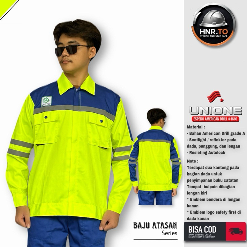 Jual BAJU WEARPACK SAFETY/ LENGAN PANJANG / WARNA STABILO KOMBINASI ...