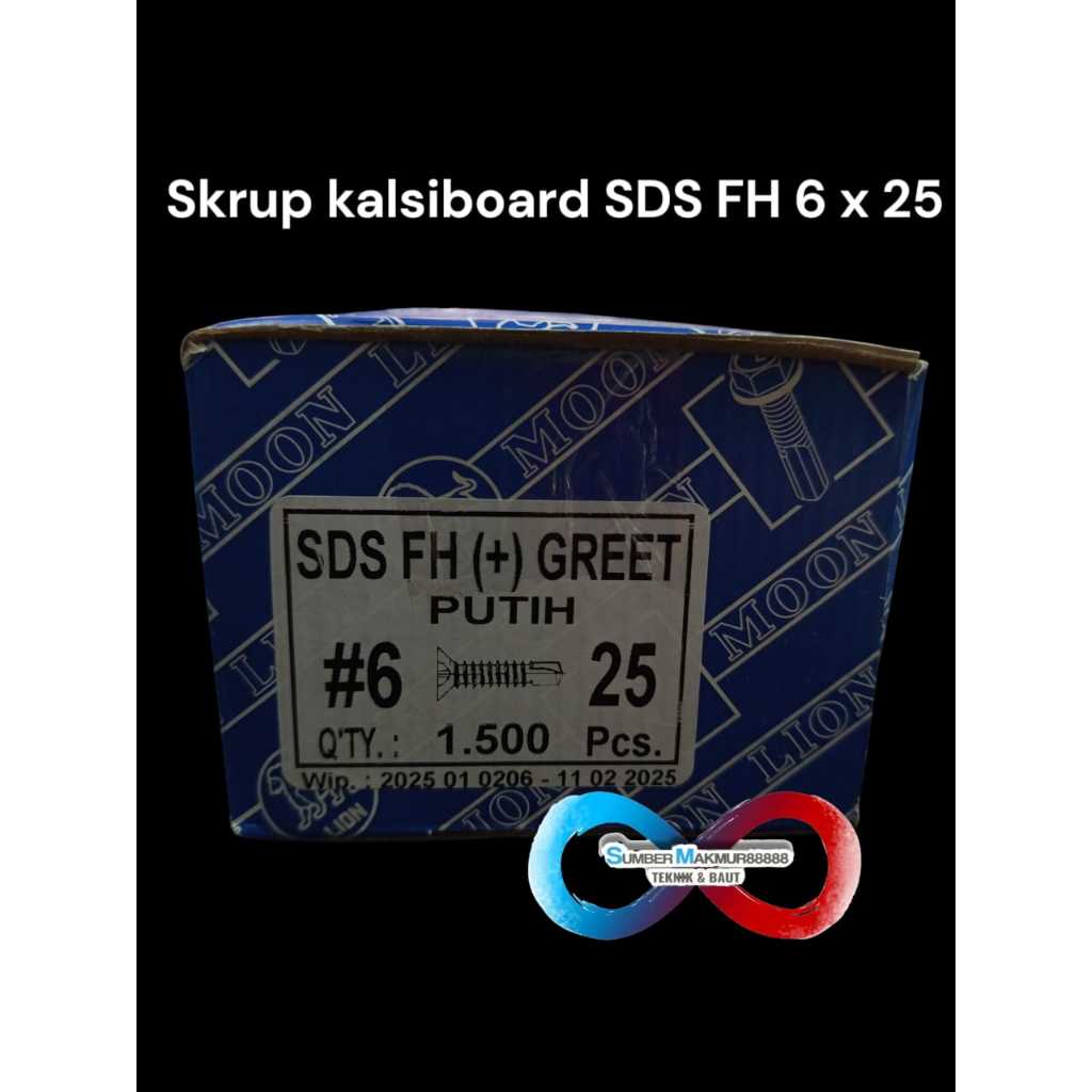 Jual BOX - Sekrup GRC / Kalsiboard SDS FH GREET 6x25 ISI 1500 pcs ...