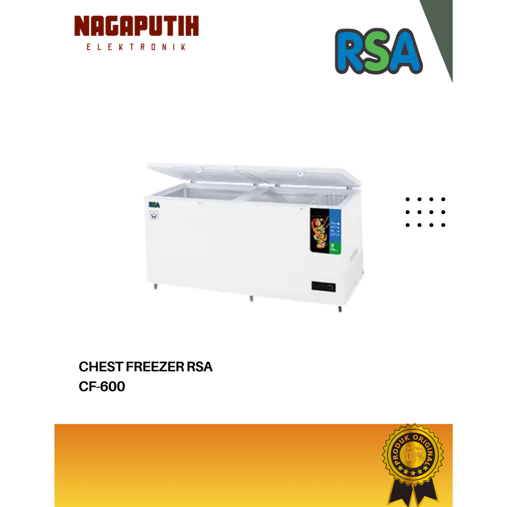 Jual RSA CHEST FREEZER BOX CF-600 Freezer Box RSA 600 liter | Shopee ...
