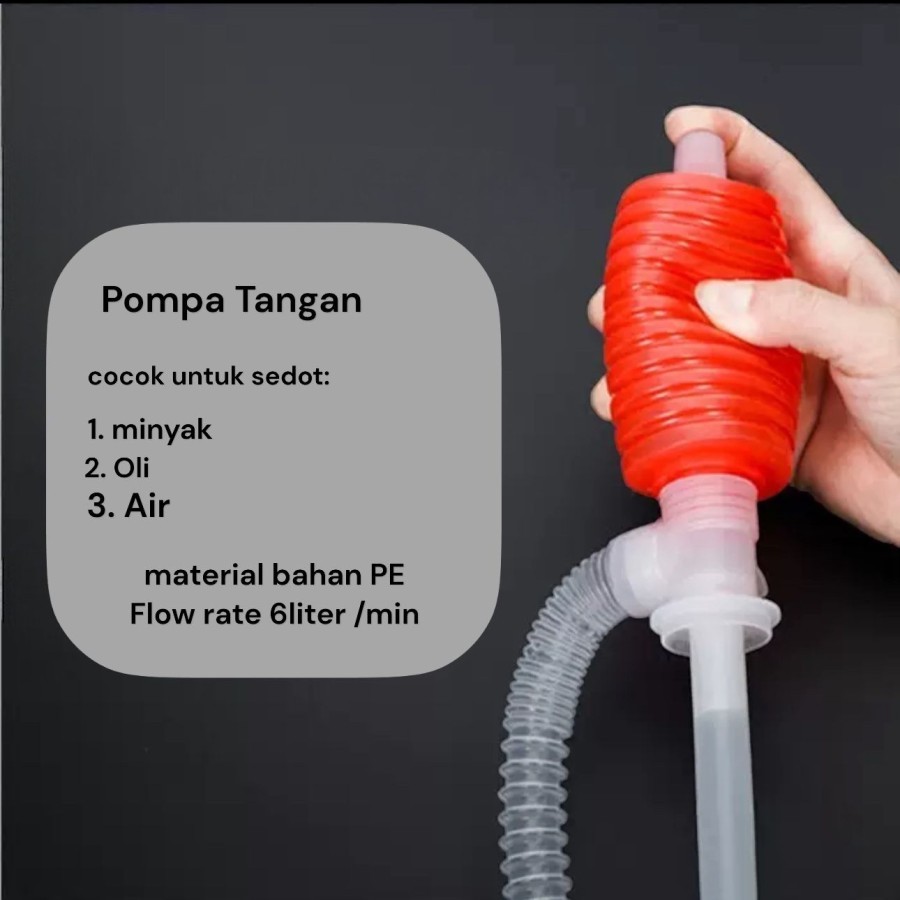 Jual Pompa Tangan Sedot Air Minyak Bensin Cairan Aquarium Manual Hand ...