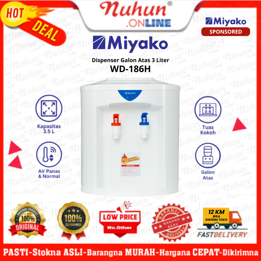 Jual Miyako Dispenser 186 H Original Kualitas Terjamin | Shopee Indonesia