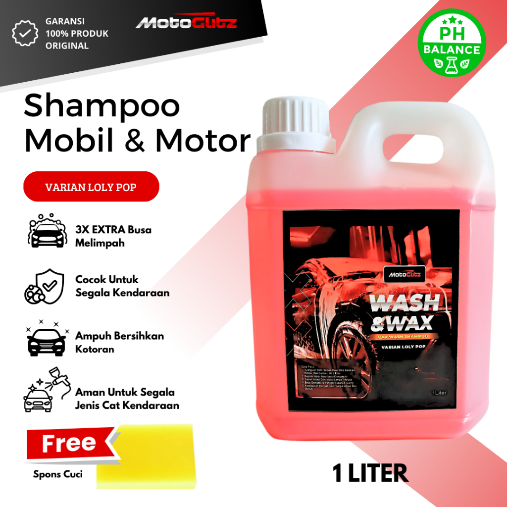 Jual Shampo Cuci Mobil Cuci Motor Snow Wash Varian Loly Pop Sampo Snow ...
