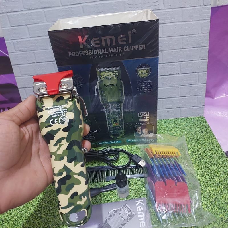 Jual Mesin cukuran rambut transparan kemei km-1926 charging barang ori | Shopee Indonesia