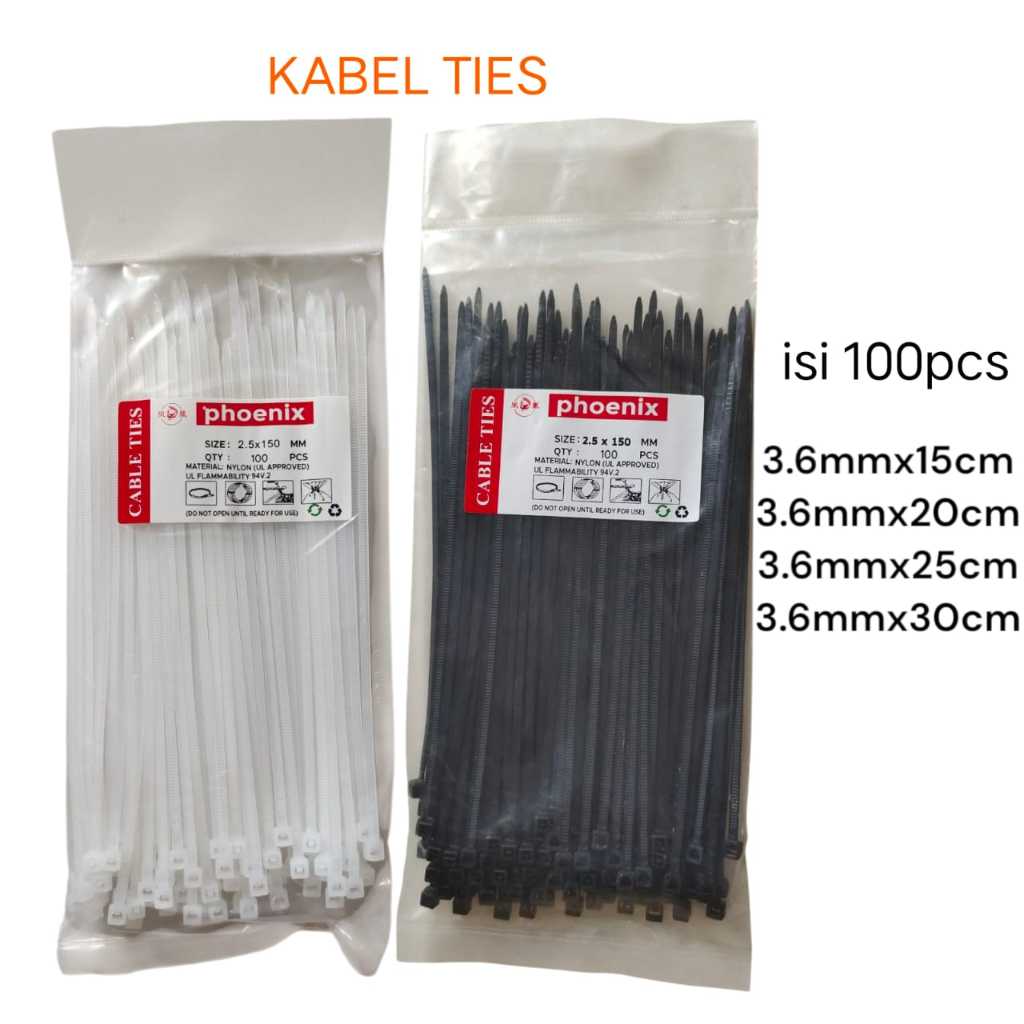 Jual Kabel Ties/Kabel Tis/Cable Tie/Nylon Cable Ties/Nylon Kabel Tis ...