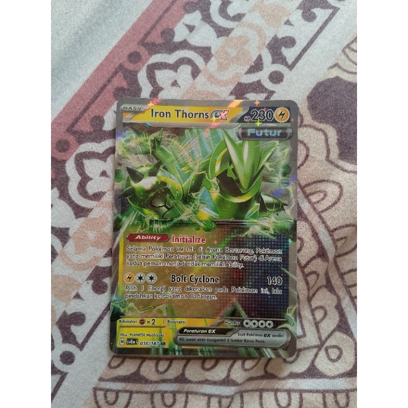 Jual kartu pokemon tcg indonesia iron thorns ex 056/187 rr | Shopee Indonesia