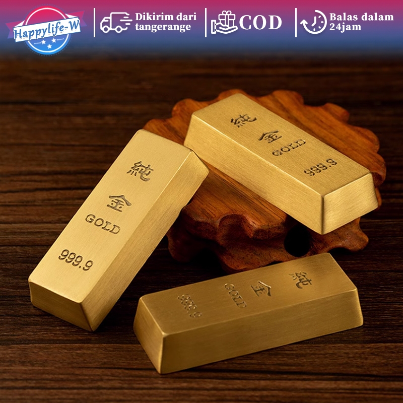 Jual Simulasi Pirate Gold Bar Logam Batang Emas Hiasan Emas Batangan ...