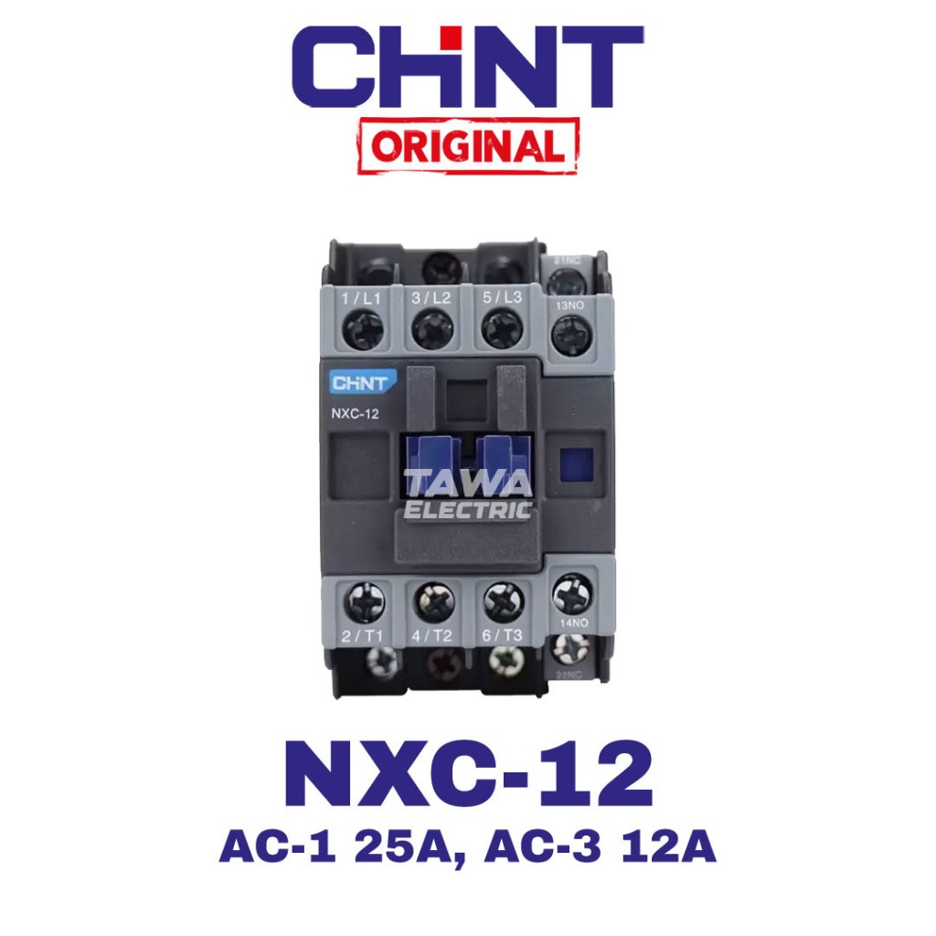 Jual Contactor Kontaktor Chint NXC-12 24V 36V 48V 110V 220V 400V 1NO+1NC | Shopee Indonesia