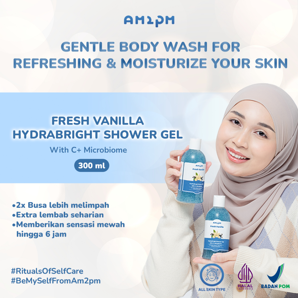 Jual AM2PM Shower Gel 300ML - Fresh Vanilla | With Niacinamide ...
