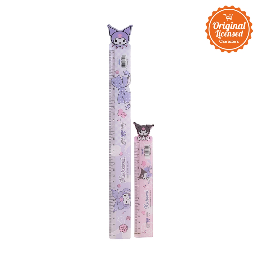 Jual Kuromi Ruler Penggaris 30 Cm Bonus 15 cm | Shopee Indonesia