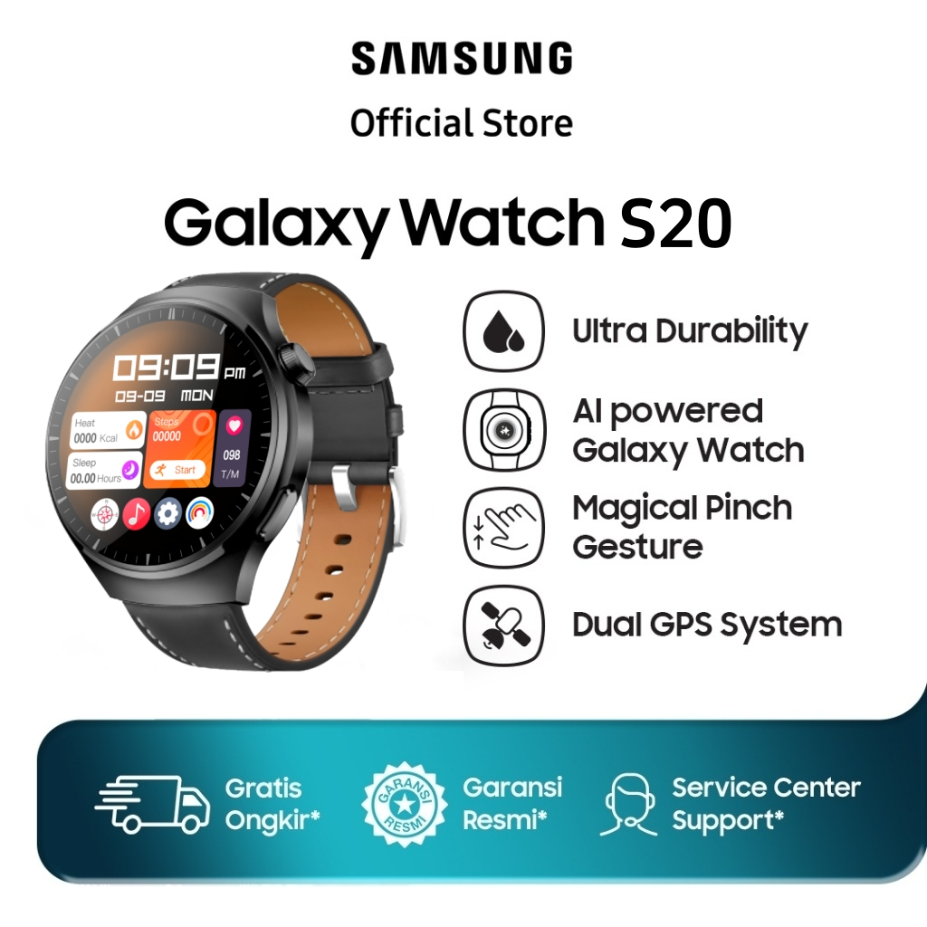 Jual 【 100% Original】samsung jam tangan smartwatch S20 Max smart watch ...