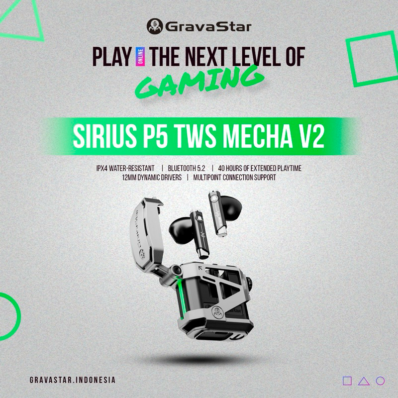Jual GravaStar Sirius P5 TWS Earbuds Defense Armour V2 (Space Grey ...