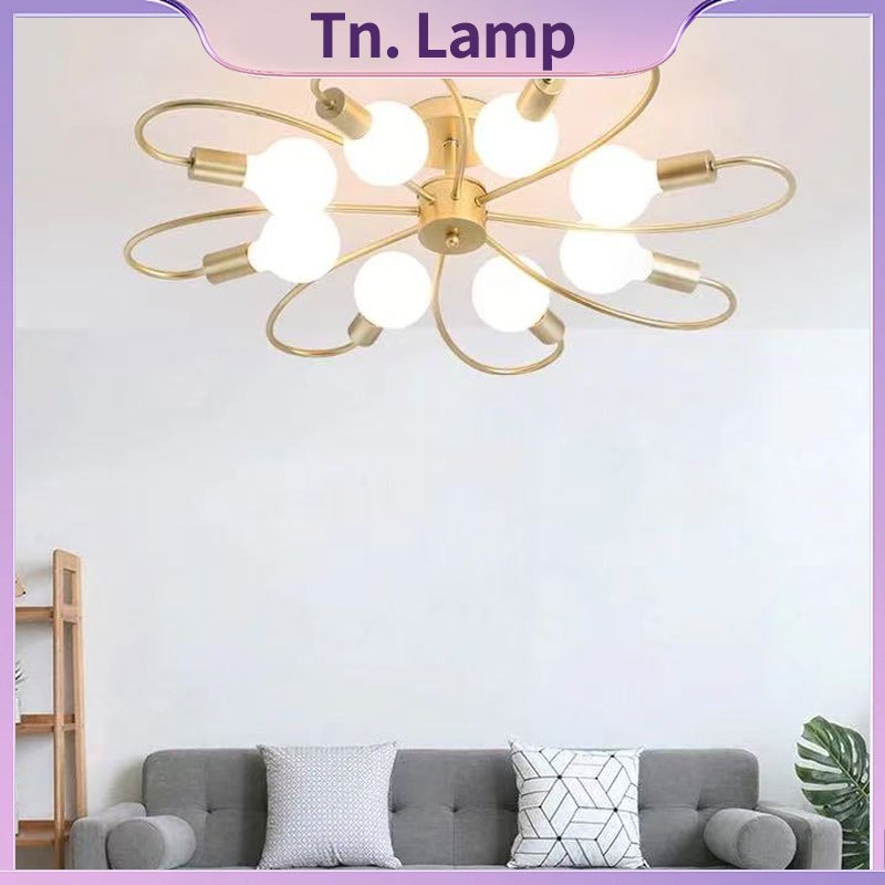 Jual Lampu Plafon 6/8 Led E27 Industrial Bahan Besi Untuk Plafon Ruang ...