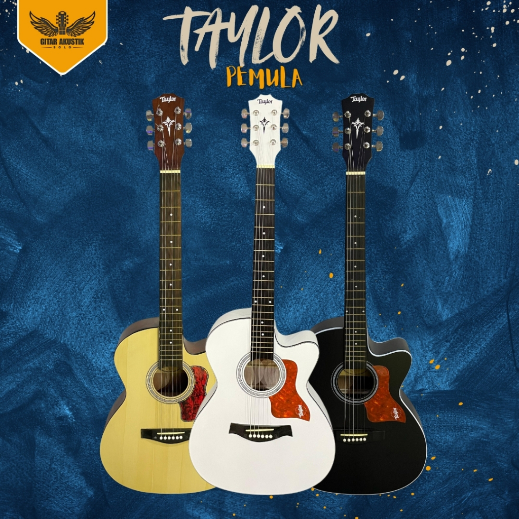 Jual Gitar Akustik Taylor Custom Tanam Besi / Gitar Taylor Pemula ...