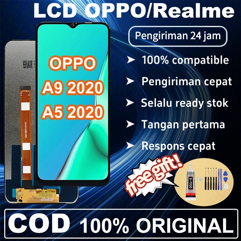 Jual LCD OPPO A5 2020/A9 2020 Original 100 Fullset Asli Ori Touchscreen Compatible For Glass ...