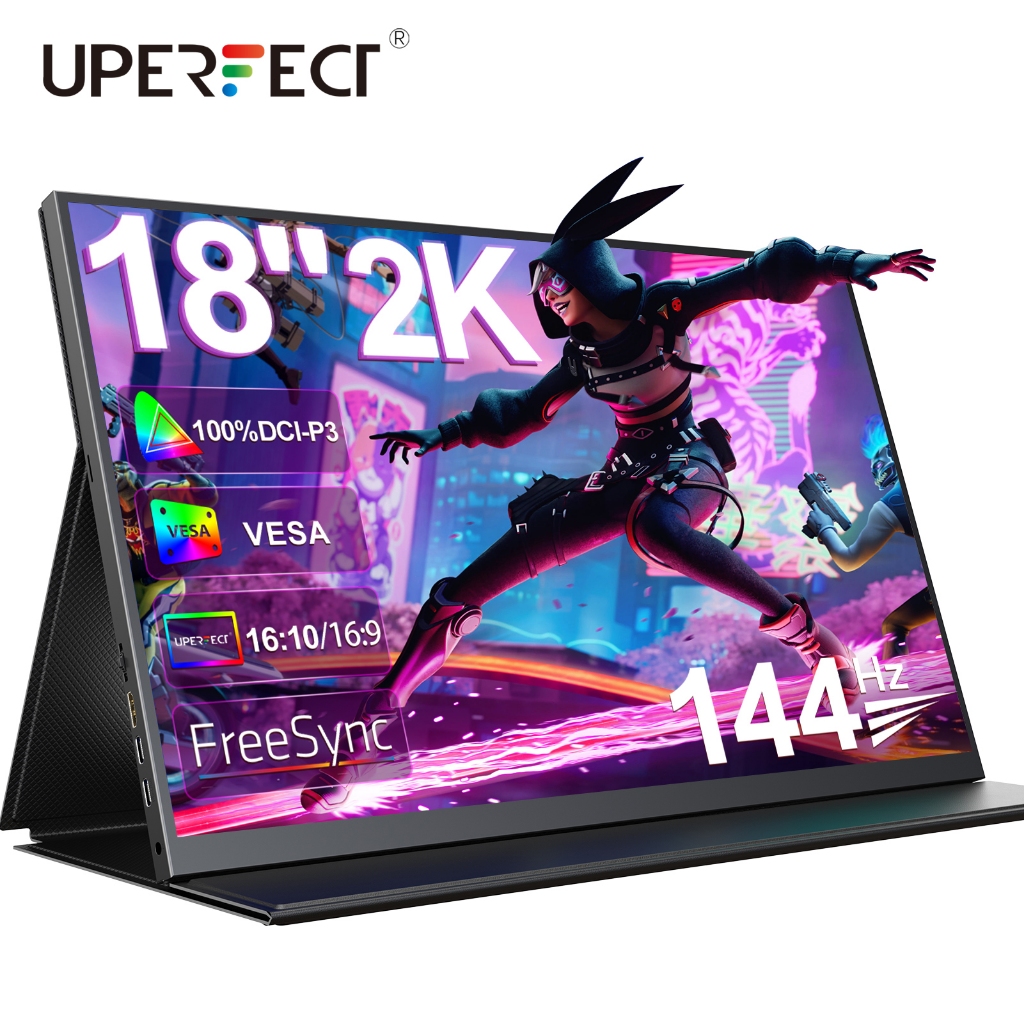 Jual UPERFECT 18 Portable Monitors 2K 144Hz gaming 16:10 IPS FreeSync ...