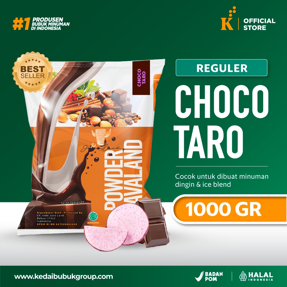Jual Bubuk Minuman Bubble Powder Drink Choco Taro ORIGINAL Javaland 1kg ...