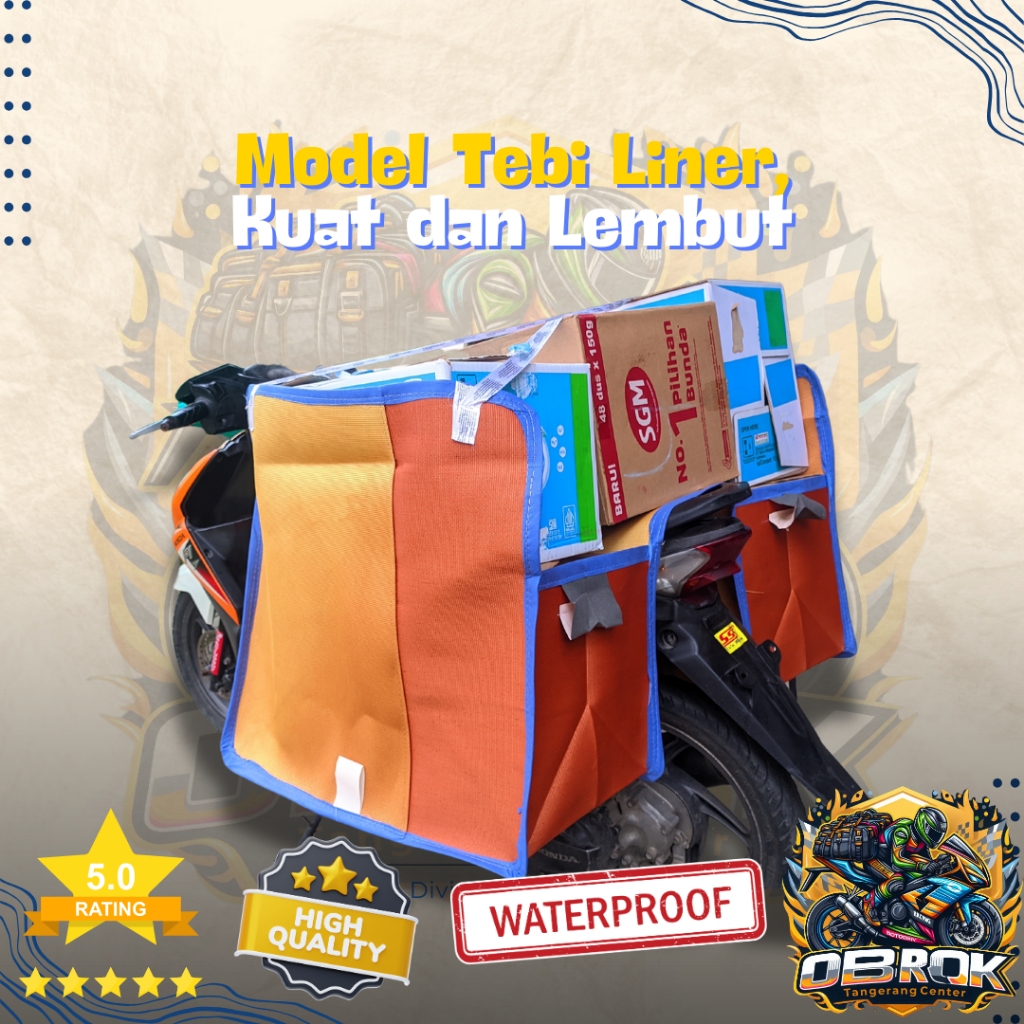 Jual GROSIR Tas Obrok Keranjang Side Bag Ronjot Kurir Bronjong Motor ...