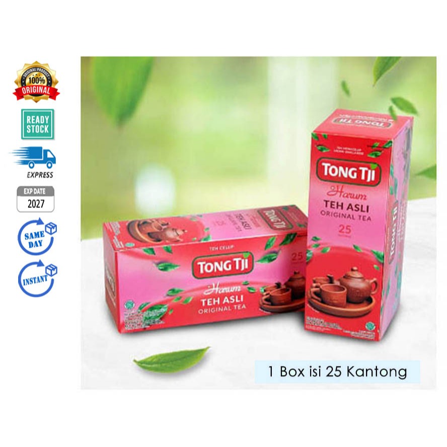Jual (Box isi 25) Tong Tji Teh EXTRA HARUM Aroma Vanila Rose Teh Asli ...