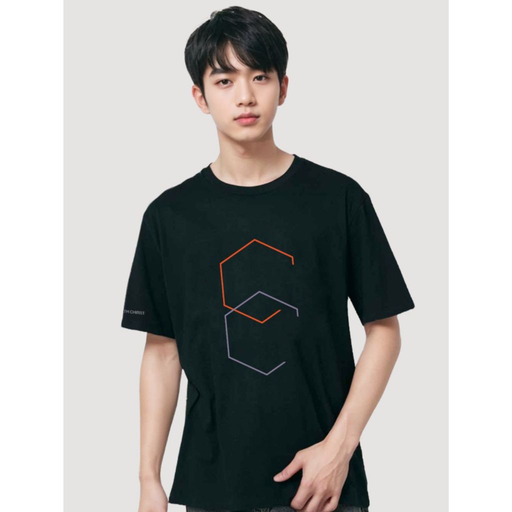 Jual KAOS HITAM HANDESIGN ROHANI TEMA CONNECTING WITH CHIRST / CODE ...