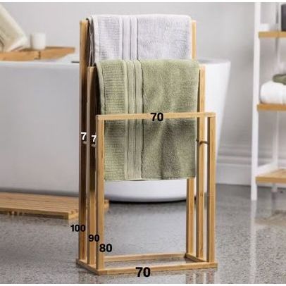 Jual Rak handuk / tempat handuk kayu / rak kamarmandi/Wooden towel rack ...