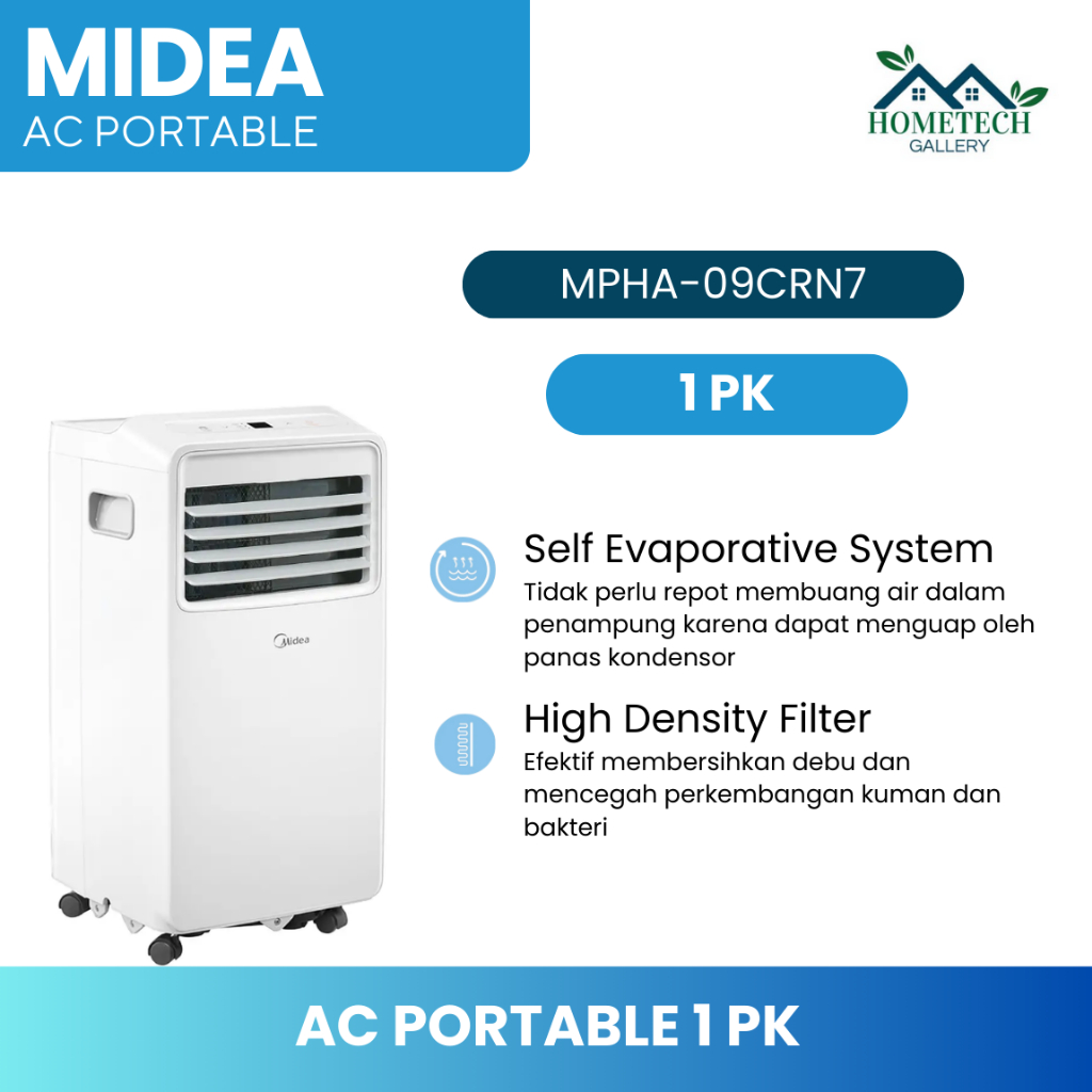 Jual Midea AC Portable Multiple Function AC - 1 PK - Model MPHA-09CRN7 ...